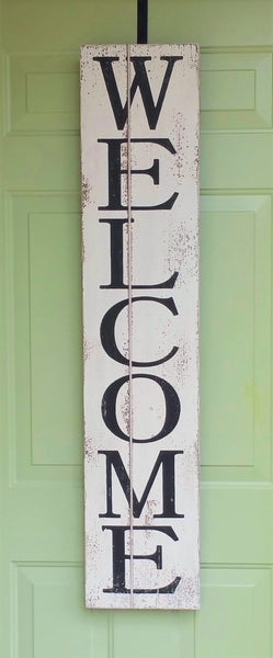 Rustic Farmhouse 47" Wood WELCOME Sign – Glory & Grace